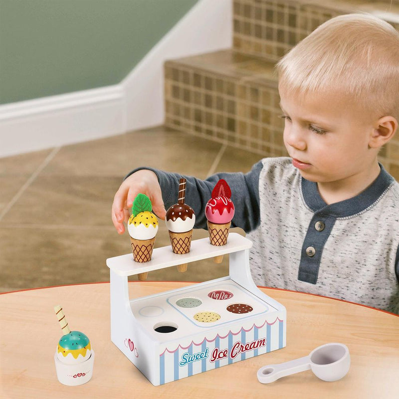 Wooden Mini Ice Cream Shop Toy – The Little Baby Brand
