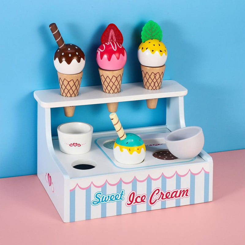 Wooden Mini Ice Cream Shop Toy – The Little Baby Brand