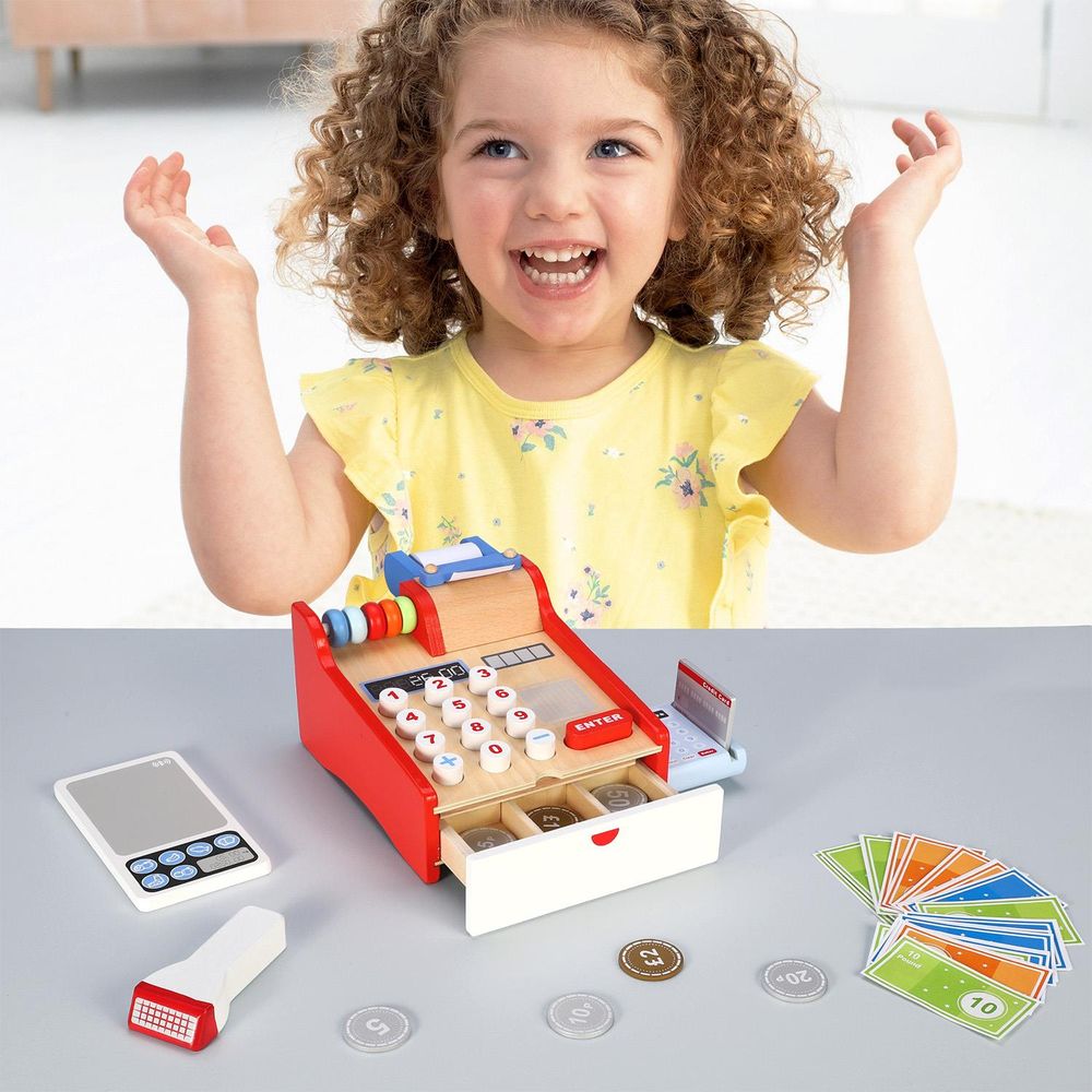 Toy Wooden Cash Register – The Little Baby Brand